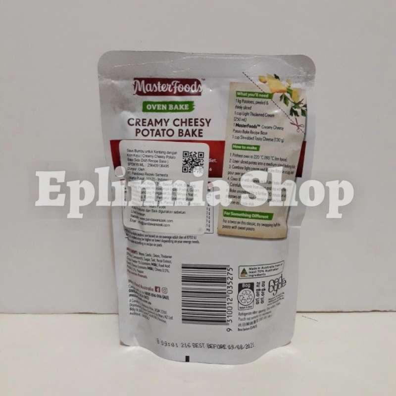 Promo Masterfoods Master Foods Creamy Cheesy Potato Bake 175 Gr - Krim ...