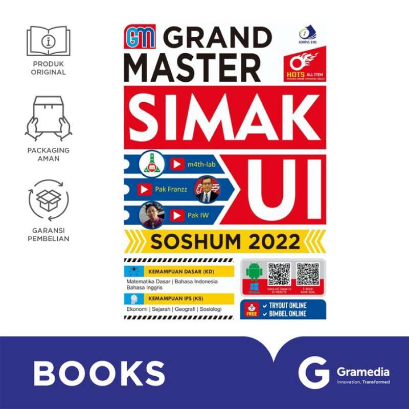 Promo Grand Master Simak Ui Soshum 2022 Diskon 27% Di Seller Onic Shop - Harapan Jaya, Kota ...