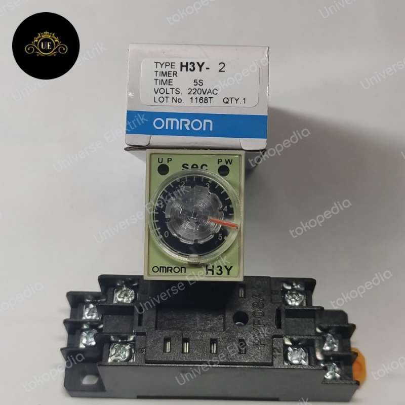 Promo MINI Timer Omron H3Y-2 / H3Y2 Delay Timer Relay 5S 30S 60S + socket Diskon 9% di Seller ...