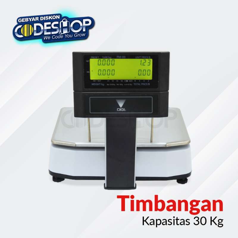 Jual Digi Rm60 Timbangan Digital Pole Display Digital Scale Minimarket Kapasitas 30 Kg Di Seller ...