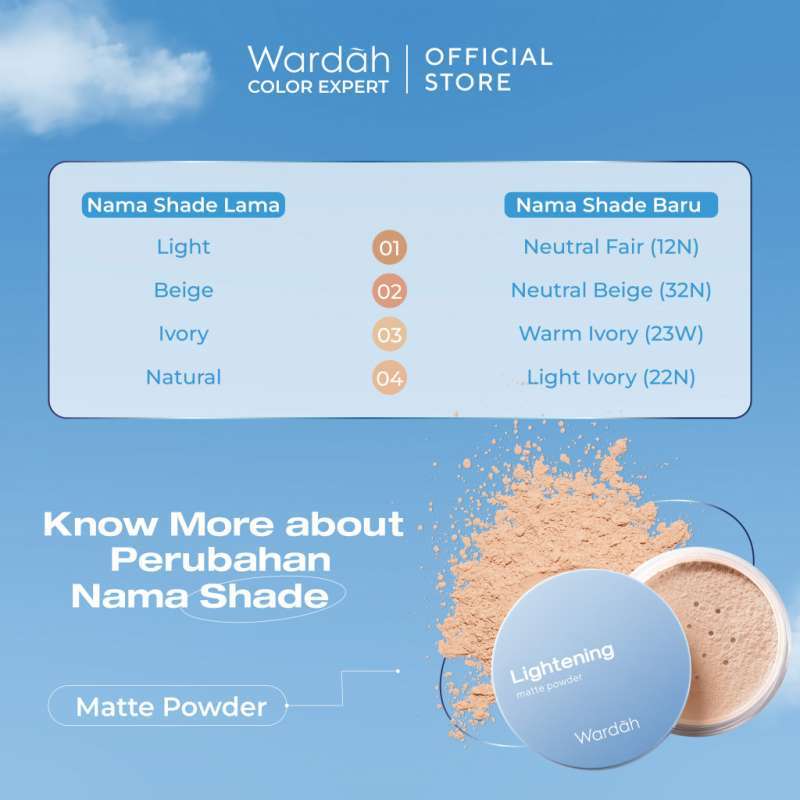 Jual New! Wardah Lightening Matte Powder 20 Gr - Diformulasikan Dengan ...