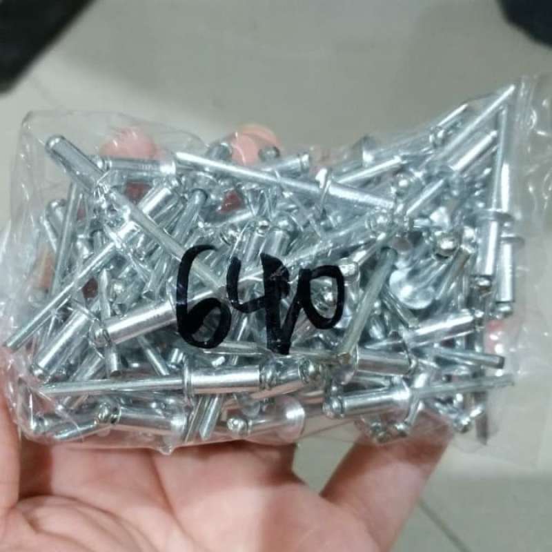 Jual Paku Rivet 4.8 Mm - Paku Rivet Tipe 640 - Blind Rivet 4 .8 X 11mm ...