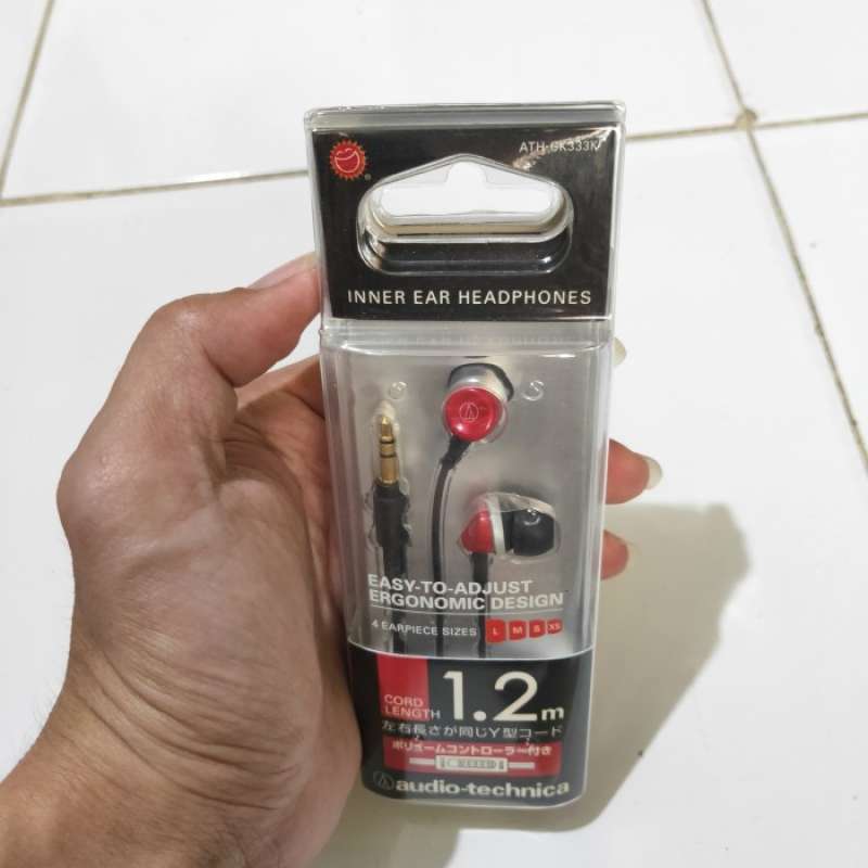 Promo Earphone Audio Technica Ath Ck333k 100% Headset Premium Bass ...