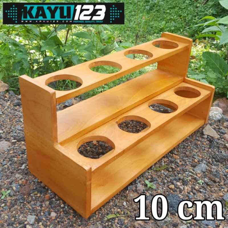 Promo Rak Kayu Multi Fungsi 2 Tier Tempat Botol Ukuran Dalam 10 cm (RK ...