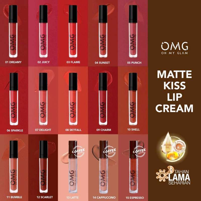 Jual Omg Oh My Glam Matte Kiss Lip Cream Di Seller New Megah Jaya ...