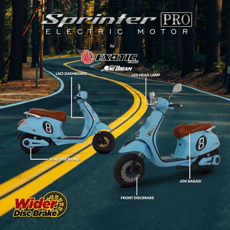 Jual Motor Listrik Exotic Sprinter Pro 60v/12ah Terbaru Di Seller Obong ...
