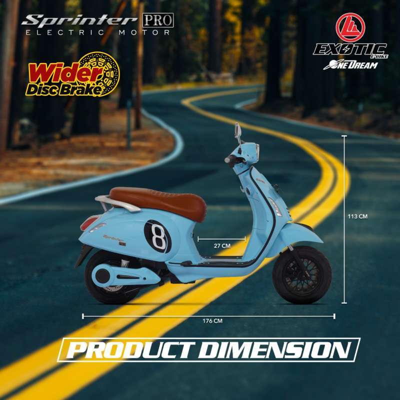 Jual Motor Listrik Exotic Sprinter Pro 60v/12ah Terbaru Di Seller Obong ...