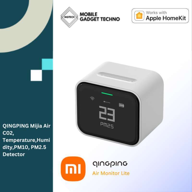 Promo Xiaomi Qingping Air Quality Detector Monitor Lite Pm2.5 Humidity ...