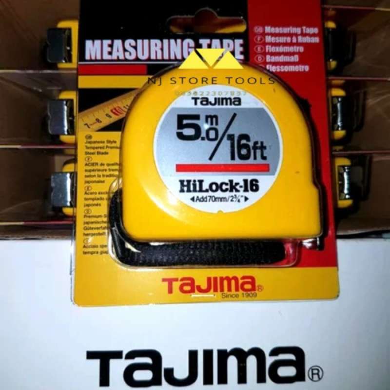 Promo Meteran Roll merk Tajima Measuring Tape Panjang 5 Meter Diskon 23 ...