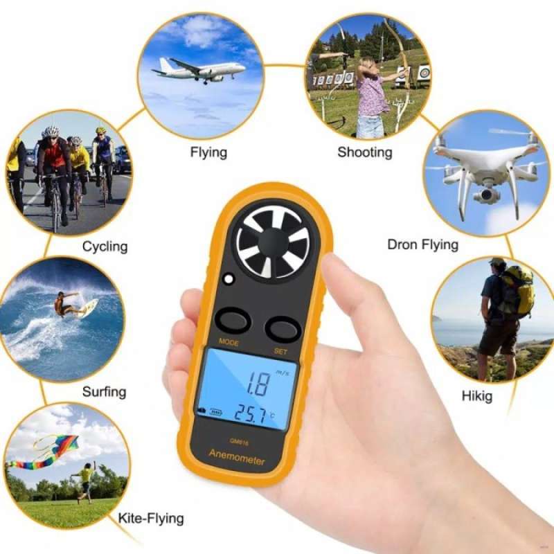 Promo Alat Ukur Kecepatan Angin Digital Anemometer Wind Speed Meter
