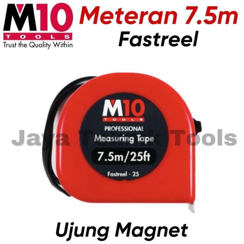 Promo Meteran 7,5 Meter M10 Fast Reel Measuring Tape Besi Magnet Diskon ...