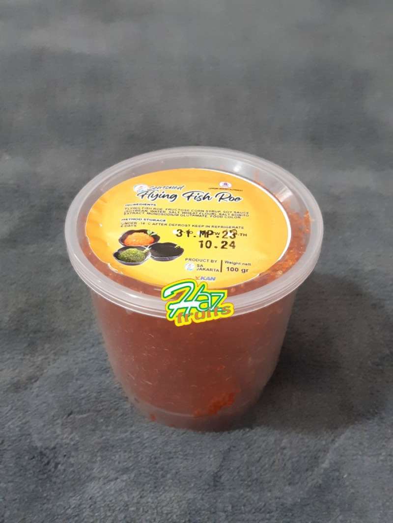 Jual Tobiko Flying Fish Roe Orange | Hijau | Hitam 100g Di Seller Haz ...