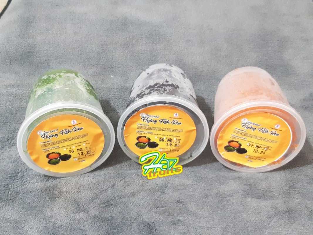 Jual Tobiko Flying Fish Roe Orange | Hijau | Hitam 100g Di Seller Haz ...