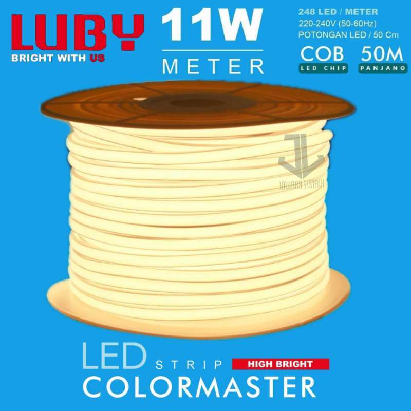 Jual Luby Neon Flex Lampu Led Selang 11 Watt, Cob Led Chip, Panjang 50m ...