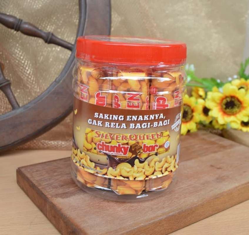 Promo Toples - Coklat Silver Queen Chunky Bar Cashew Delfi Sq Chunky ...