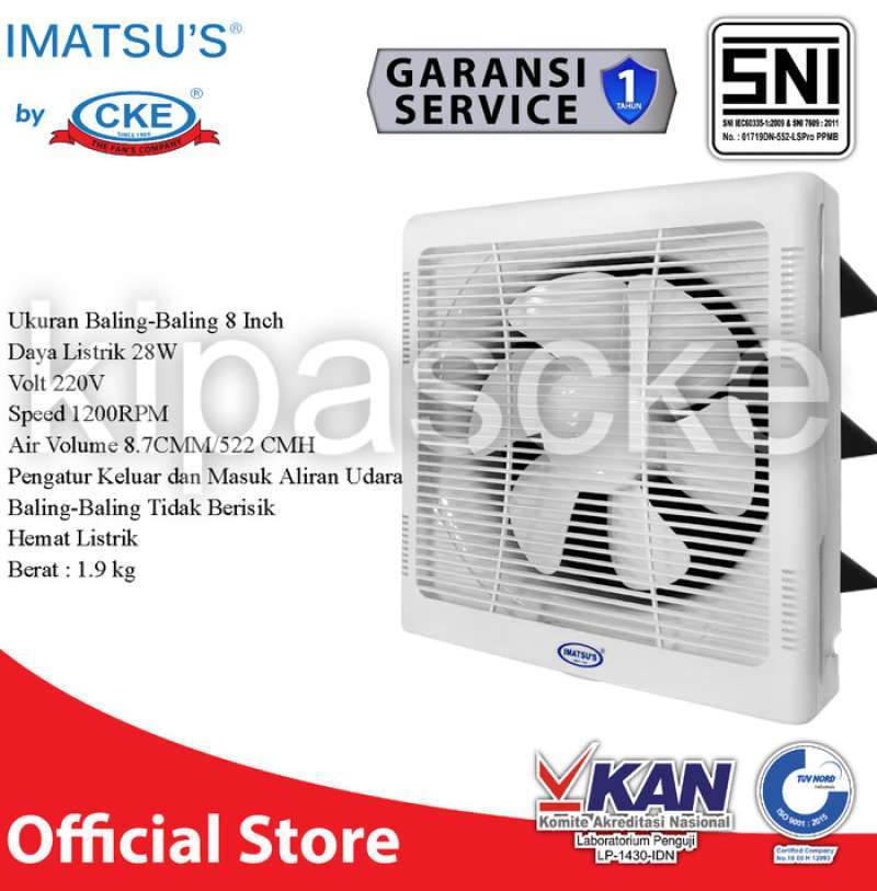 Promo Wall Exhaust/hexos/heksos Fan Dinding 8 Exhaust Fan Dinding 8 ...