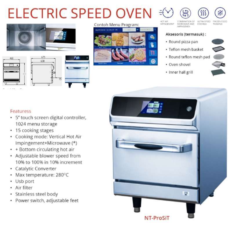 Jual GETRA NT-ProSiT ELECTRIC SPEED OVEN/KOMBINASI MICROWAVE DAN ...