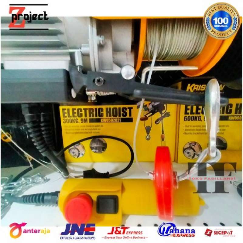 Promo Krisbow Mesin Derek Katrol Elektrik Wire Hoist Reel Electric 300 ...