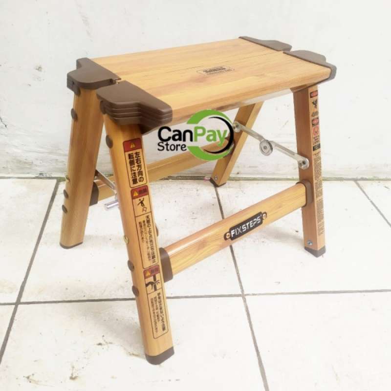 Promo Fixsteps Tangga Aluminium 1 Step Motif Kayu Tangga Lipat Tangga ...