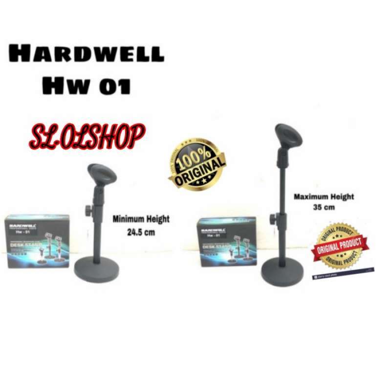 Promo STAND MIC HARDWELL HW01/ STAND MIC MEJA PODIUM/HARDWELL HW 01 Diskon 23% di Seller Biabia ...