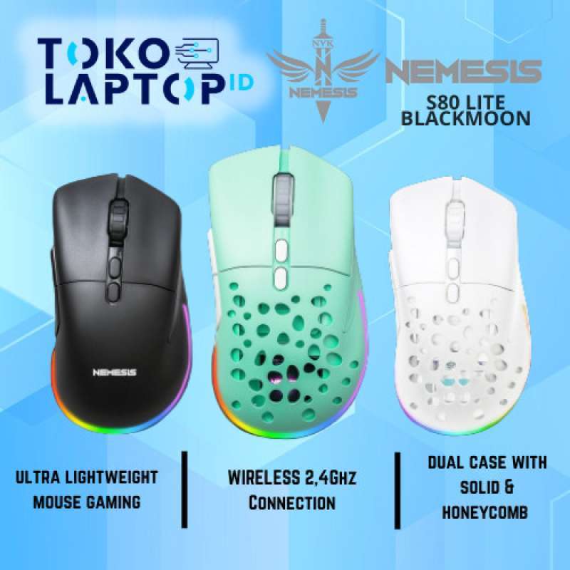 Promo Nyk Nemesis S80 Lite Blackmoon Wireless Gaming Mouse Diskon 23% ...