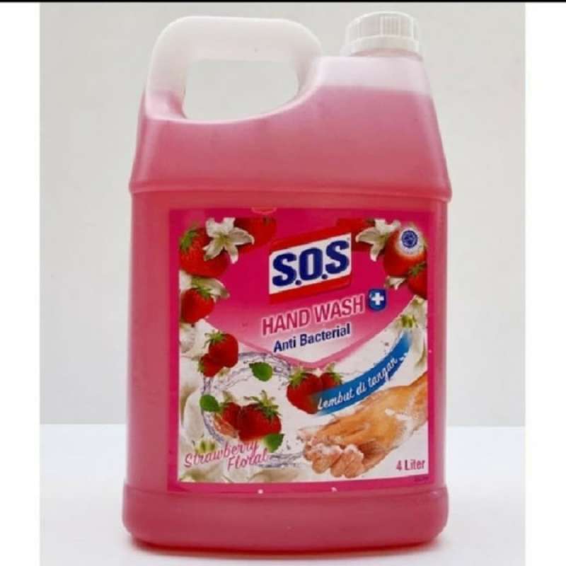 Promo Sos Hand Wash / Sabun Cuci Tangan 4 Liter Strawberry Diskon 23% ...