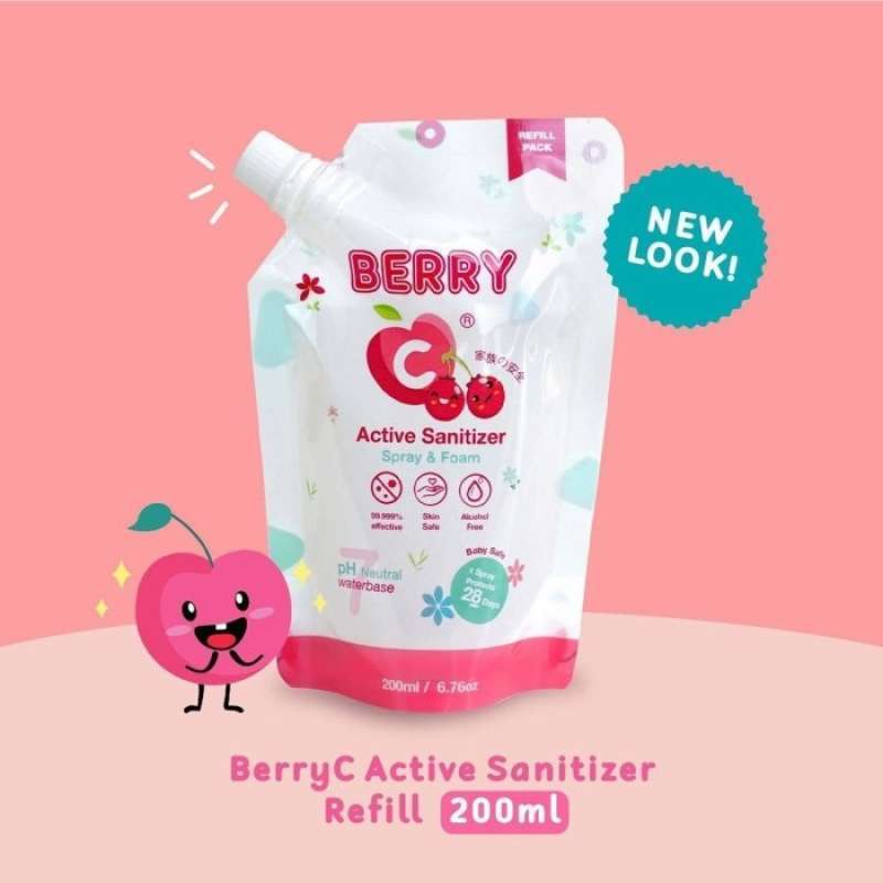 Promo Berry C Sanitizer Refill Pou 200ml Food Diskon 23% Di Seller ...