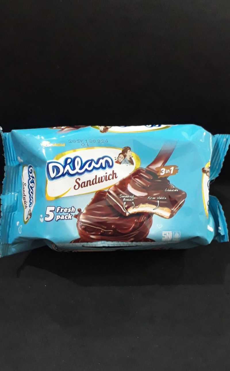 Jual Dilan Sandwich Biskuit Krim Vanila 80g Di Seller Rojamart ...