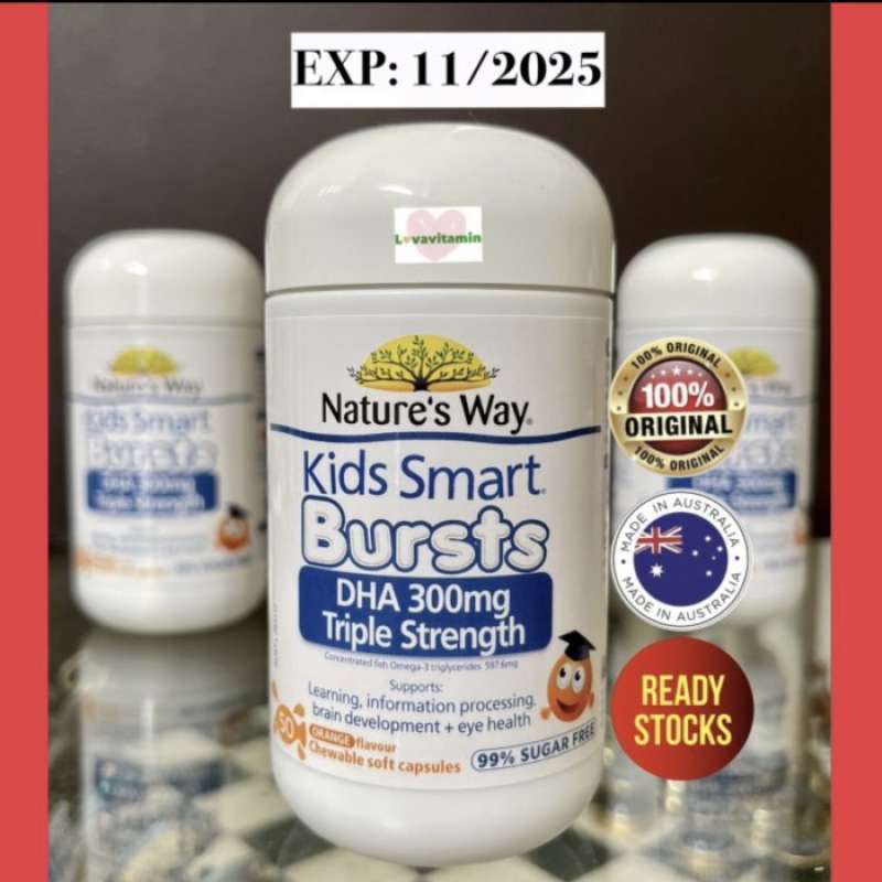 Promo Natures Way Kids Smart Bursts DHA Triple Strength 50 Soft ...