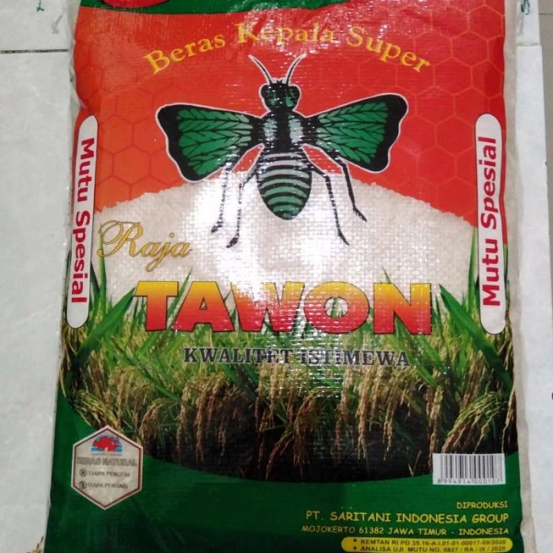 Promo Beras Raja Tawon 5kg Diskon 23% Di Seller Hikari Storee - Meruya ...