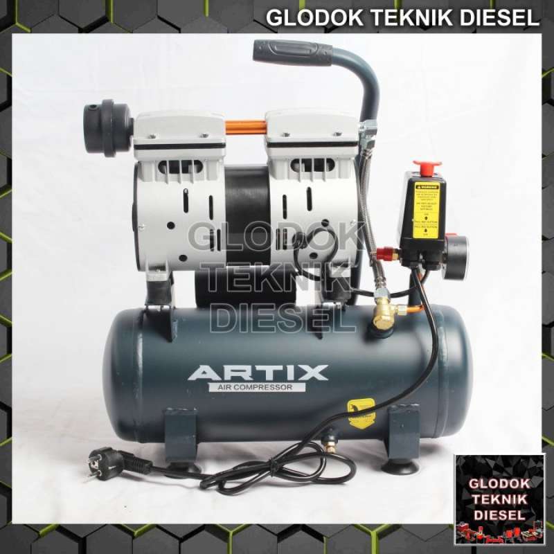 Promo Kompresor Angin Oilless Air Compressor 3/4 Hp 9 L Liter Portable ...