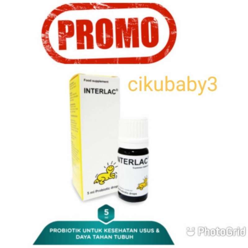 Promo Interlac Probiotic Drops / keseharan / vitamin Diskon 33% di ...
