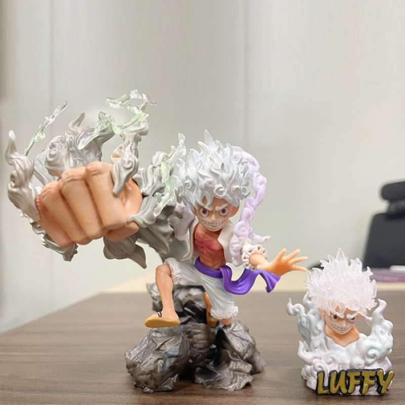 Promo LUFFY FIGURE GEAR 5 SUN GOD NIKA JOY BOY ANIME ONE PIECE ...