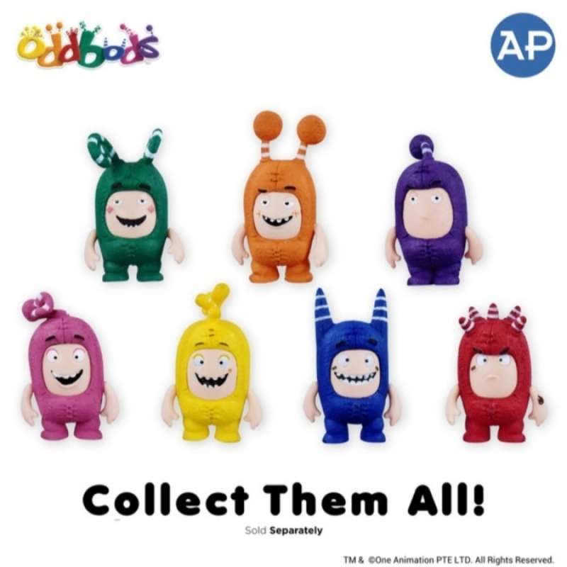 Promo Mainan Oddbods Action Figure Fuse Pogo Newt Jeff Zee Bubbles ...