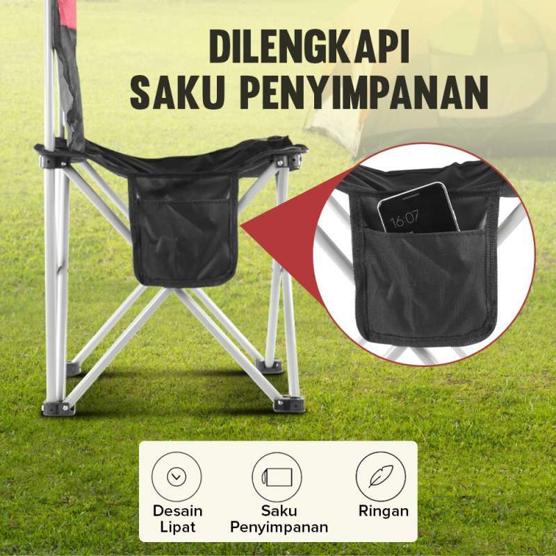 Promo Kursi Lipat Outdoor Piknik Mancing Camping Foldable Chair Dengan ...