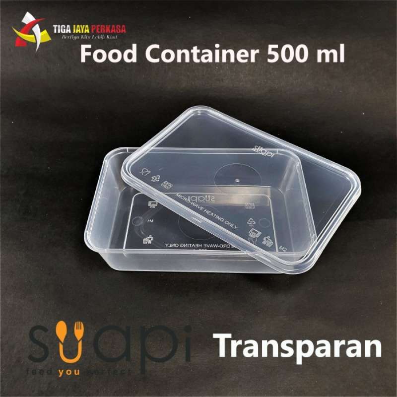 Promo Food Container Suapi 500 Ml Thinwall Suapi 500 Ml Transparan