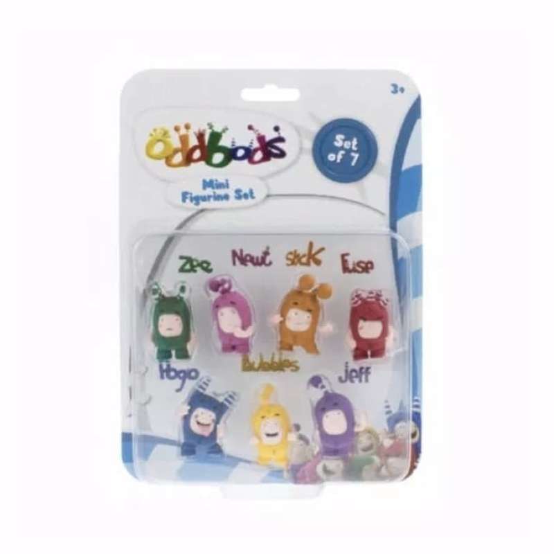 Promo Oddbods Figure / Figurine Set Of 7 Blister Pack - Toy / Cake ...