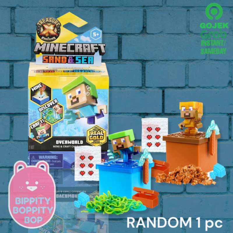 Promo Treasure X Minecraft Sand & Sea. Overworld Minecraft Character ...