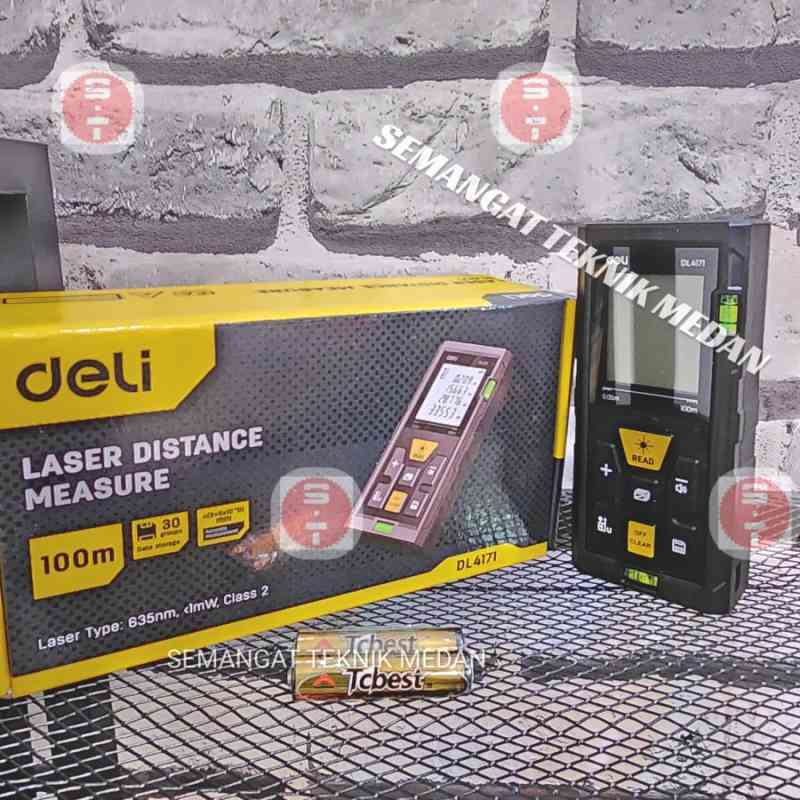 Jual Meteran Digital Laser Deli Original Murah - Harga Diskon April ...