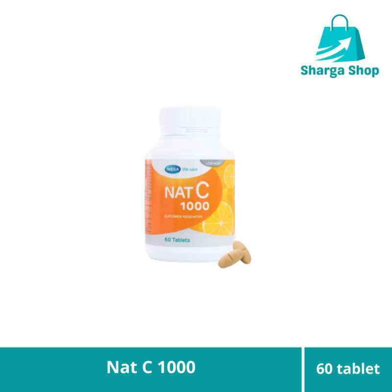 Promo NAT C 1000 MG ISI 60 TABLET VITAMIN C 1000 MG / MEGA WE CARE ...