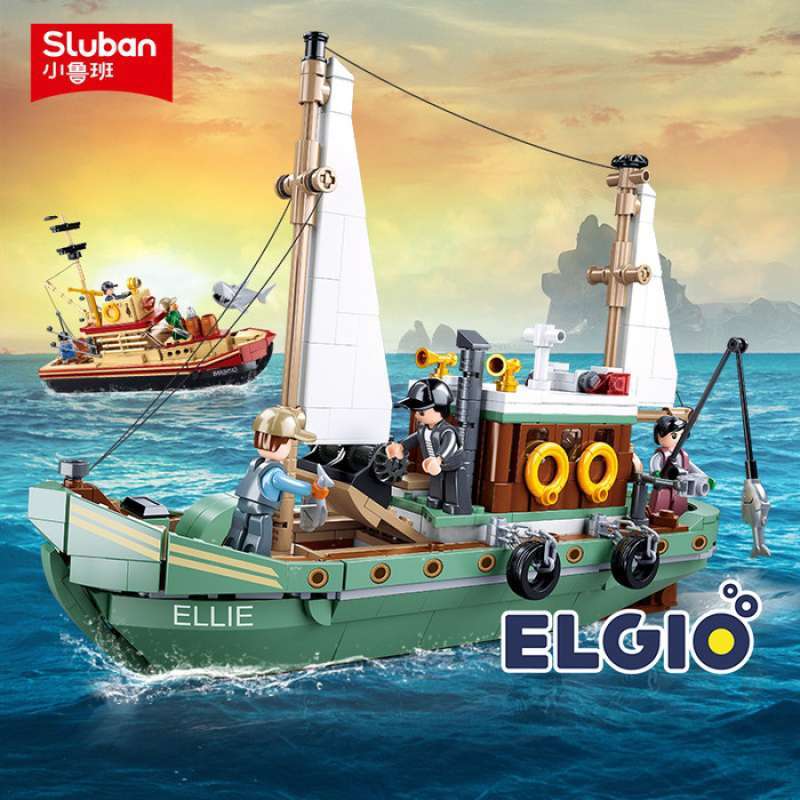 Promo Sluban Bricks Perahu Kapal Nelayan Fishing Boat B1119 Diskon 23% ...