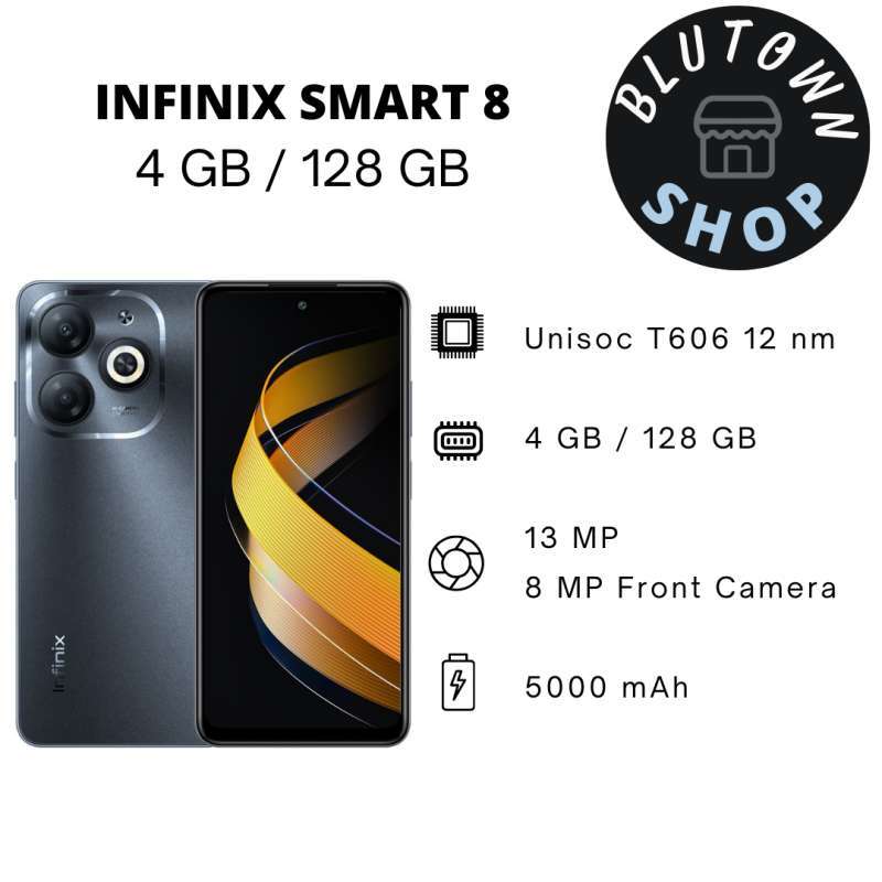 Jual Infinix Smart 8 4/128GB Garansi Resmi di Seller BluTownShop ...