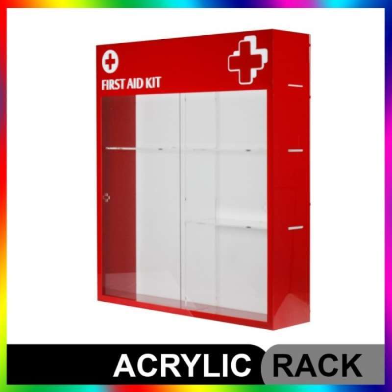 Promo Kotak Obat P3k Akrilik/acrylic Kotak Penyimpanan Obat Medium Size ...