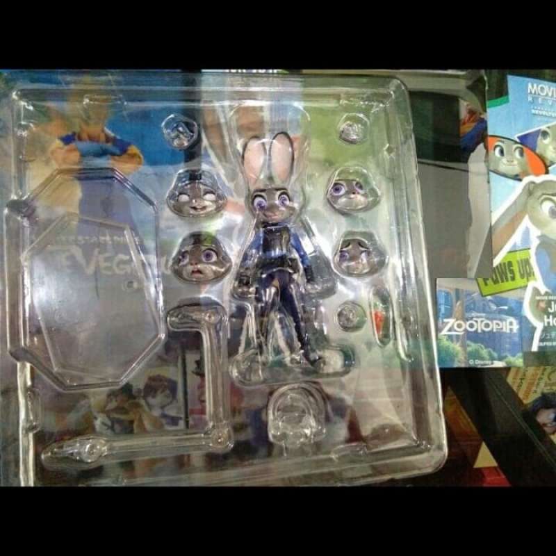 Jual Revoltech Movie Disney Zootopia Judy Hopps Bunny Police Figure Di ...