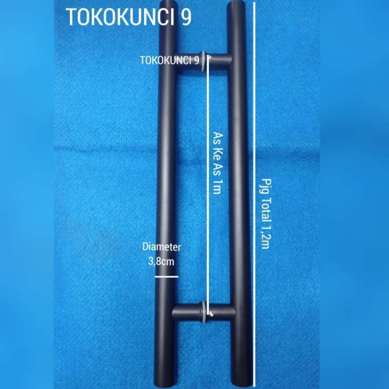 Promo Pull Handle PH DL802 38x1000x1200 As 1m Pipa Bulat Hitam 1,2m ...