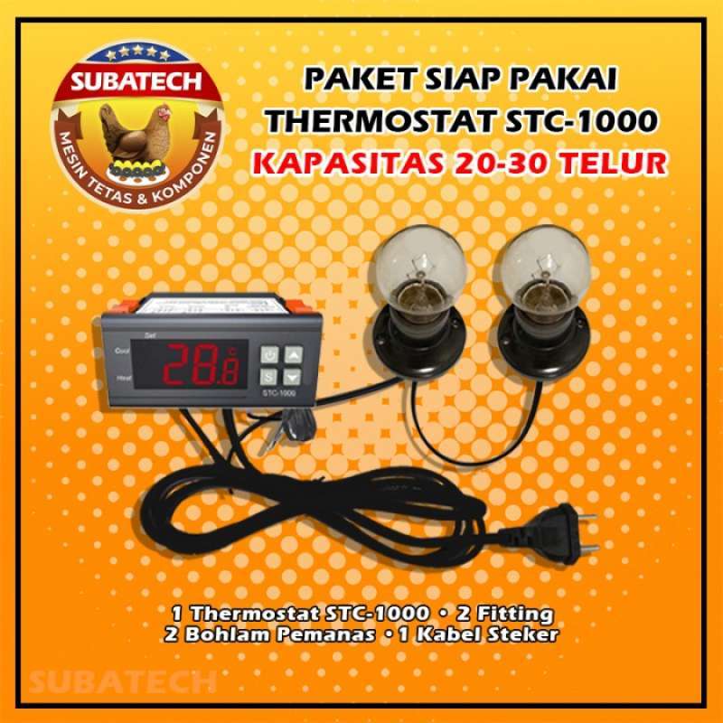 Jual Paket Siap Pakai Thermostat Termostat Pemanas Mesin Tetas Telur Di ...