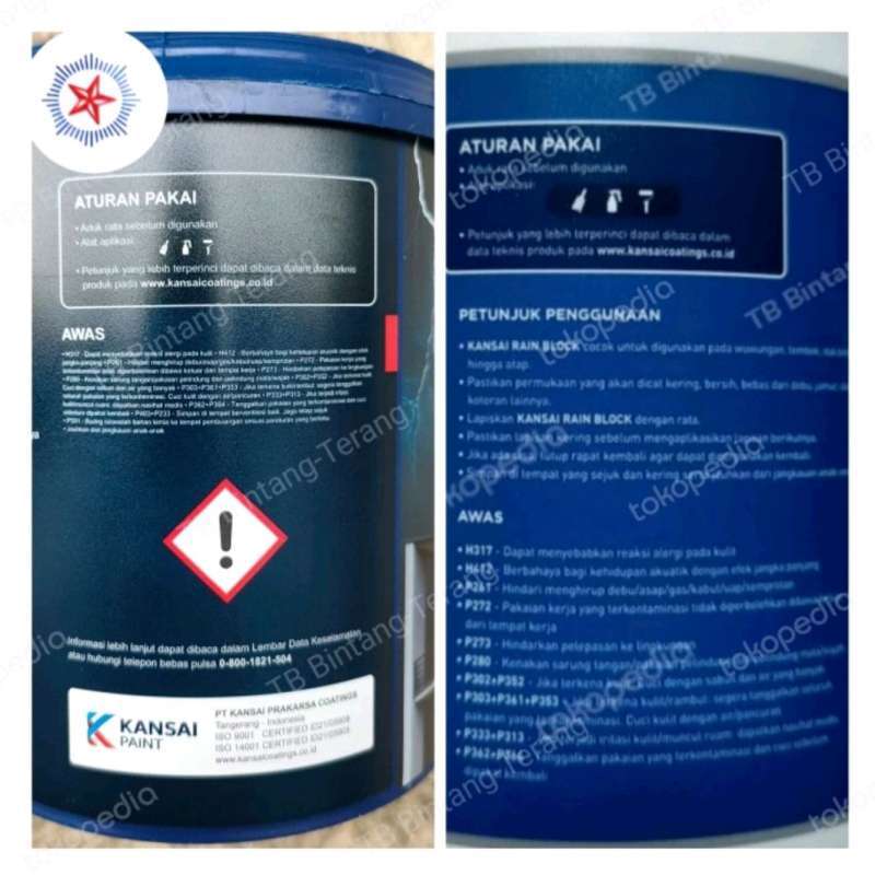 Jual Rain Block Pail 20 Kg Cat Pelapis Anti Bocor Waterproof Kansai ...