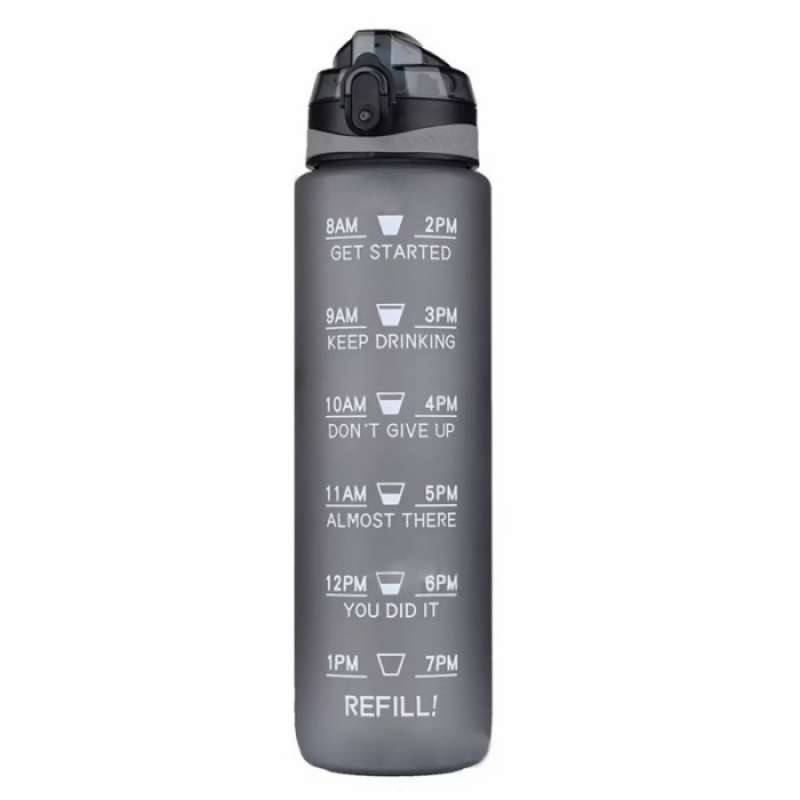 Jual botol air minum sport 1 liter gradasi warna bpa free ada penanda ...