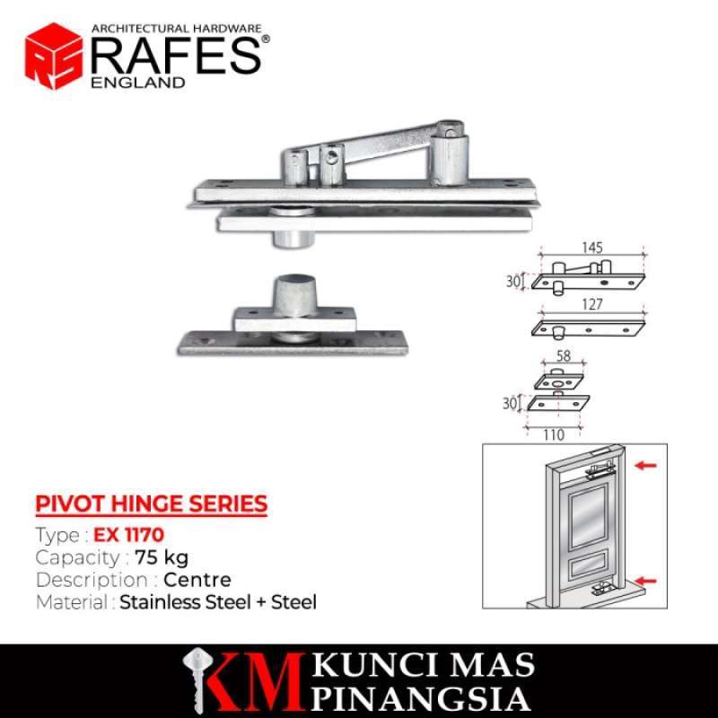 Promo Engsel Pivot / Pivot Hinge / 1170 / RAFES Diskon 23% di Seller ...