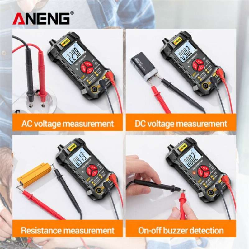 Promo Alat Ukur Tes Tegangan Arus Listrik Digital Multimeter True Rms ...